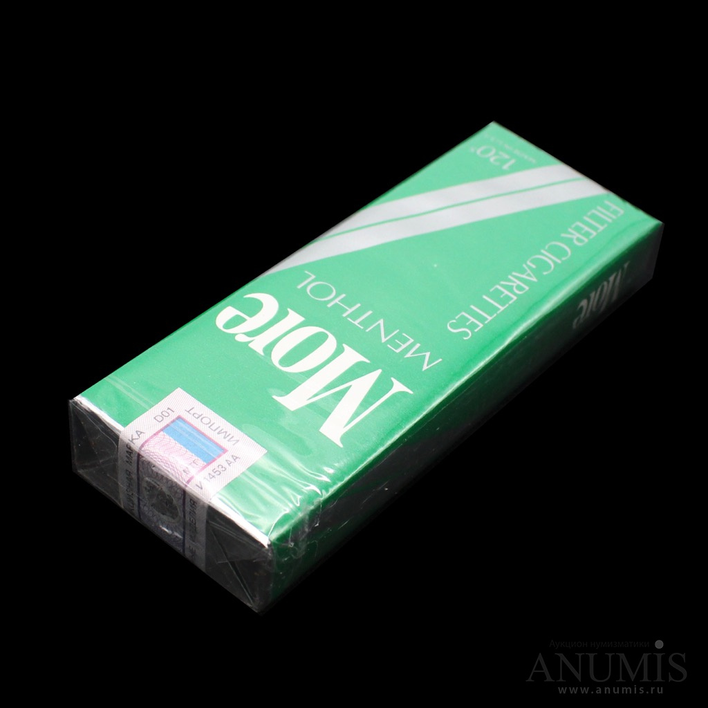 Пачка сигарет «More 120S Menthol» Запечатана, целая. США. Лот №5898 ...
