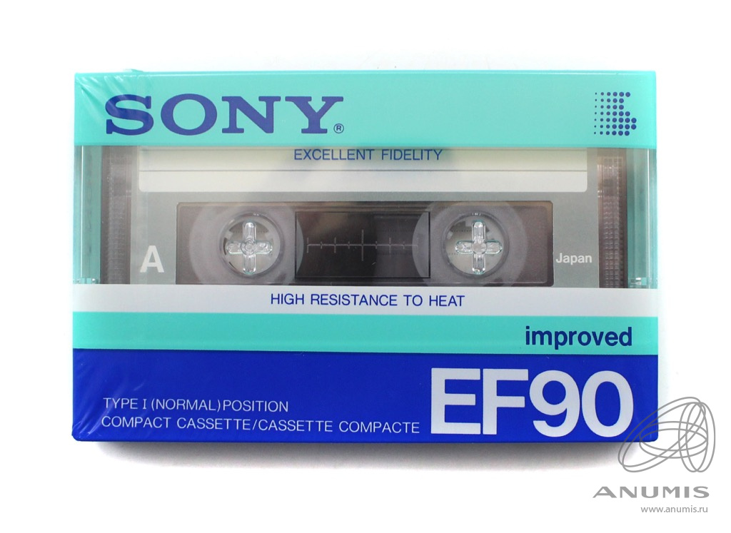 Аудио кассета SONY EF90 Оригинальная, нераспечатанная. Япония. Лот ...