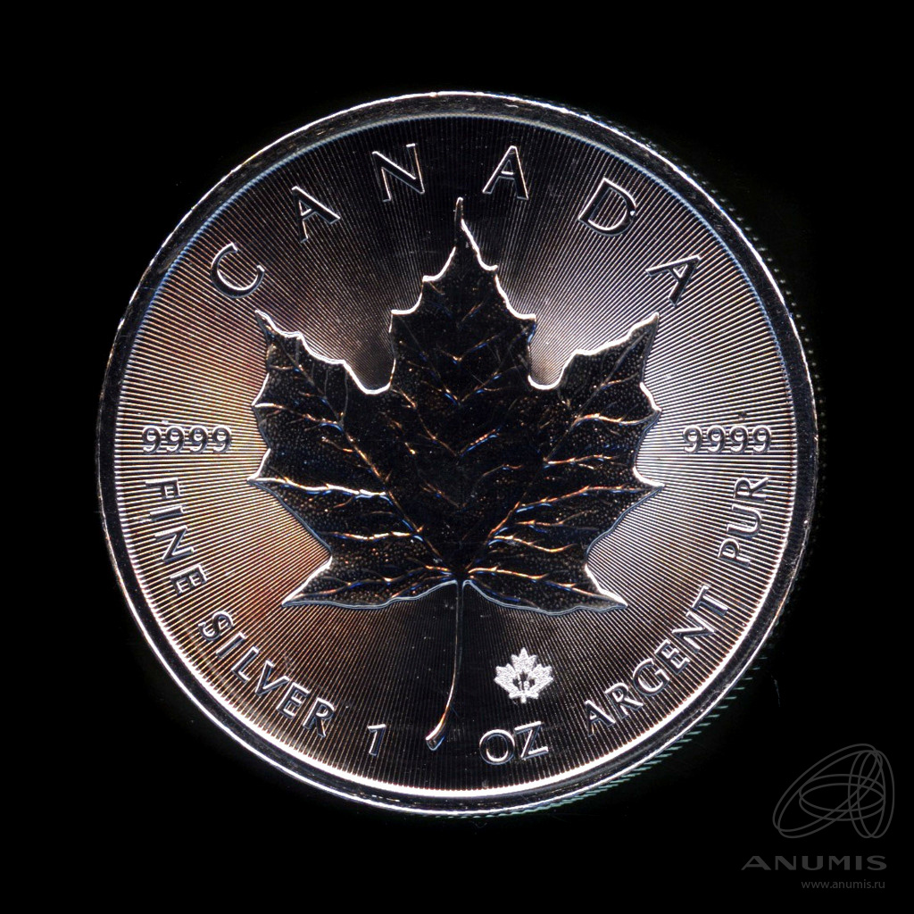 5 долларов 2018 «Кленовый лист 2018. В капсуле». Канада. Лот №1641 ...