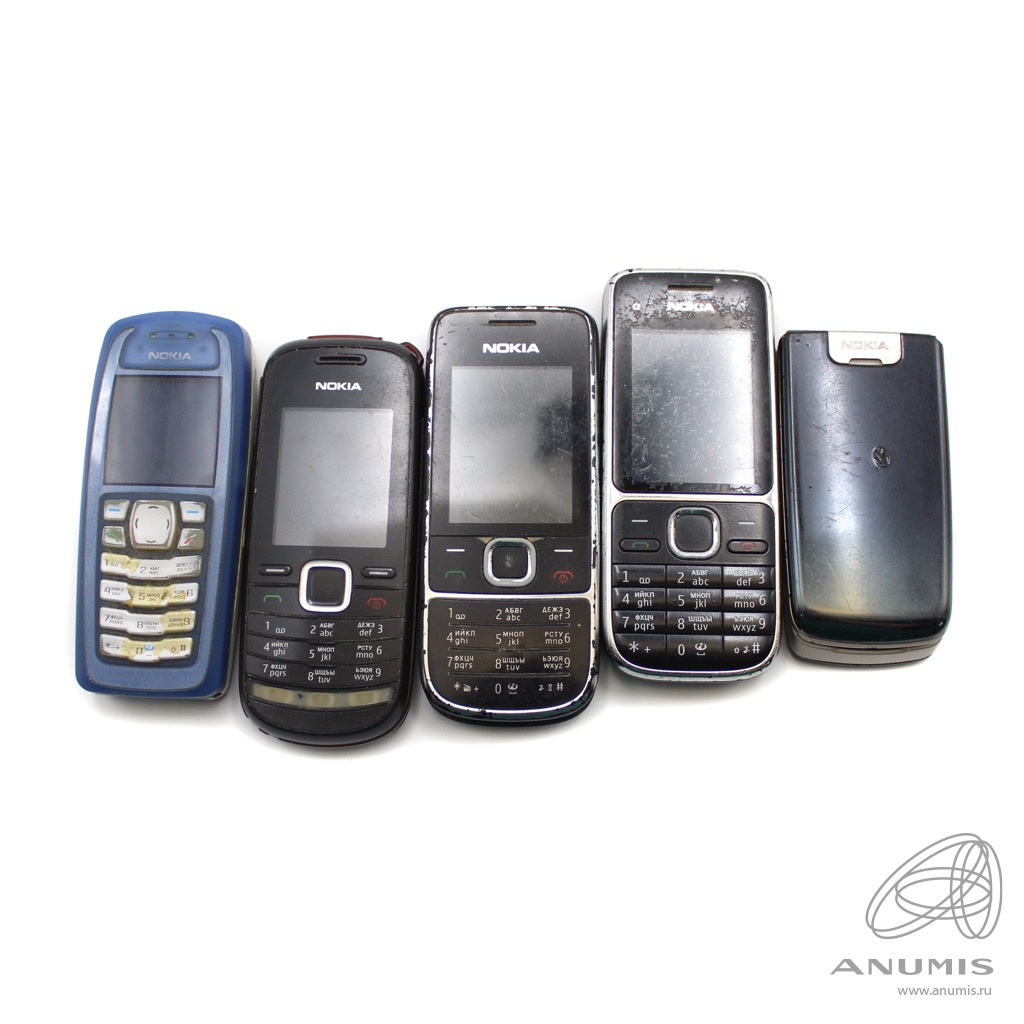 Лот кнопочных телефонов «Nokia», 5 шт. Лот №6645. Аукцион №246. – ANUMIS