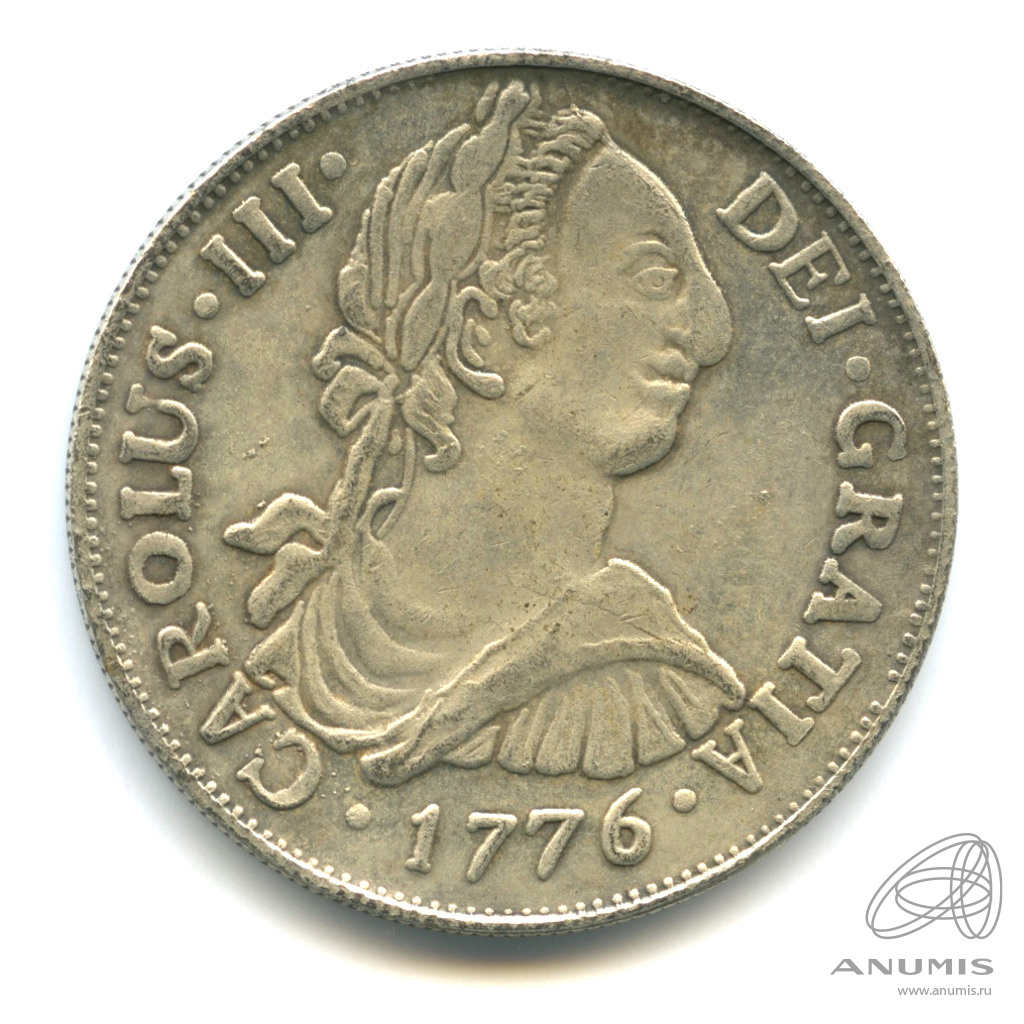 Копия монеты «Carlous III 1776 года». Лот №7558. Аукцион №254. – ANUMIS
