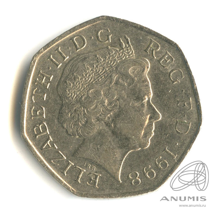 50 пенсов 1998. Великобритания. Лот №2502. Аукцион №256. – ANUMIS