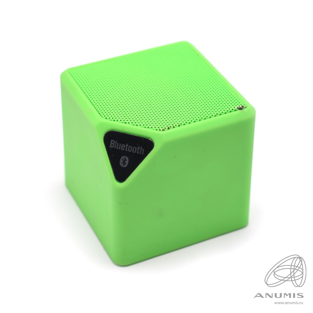 Зеленая Bluetooth колонка с разъёмом для SD-карты, рабочая Размер 5,5×5 ...