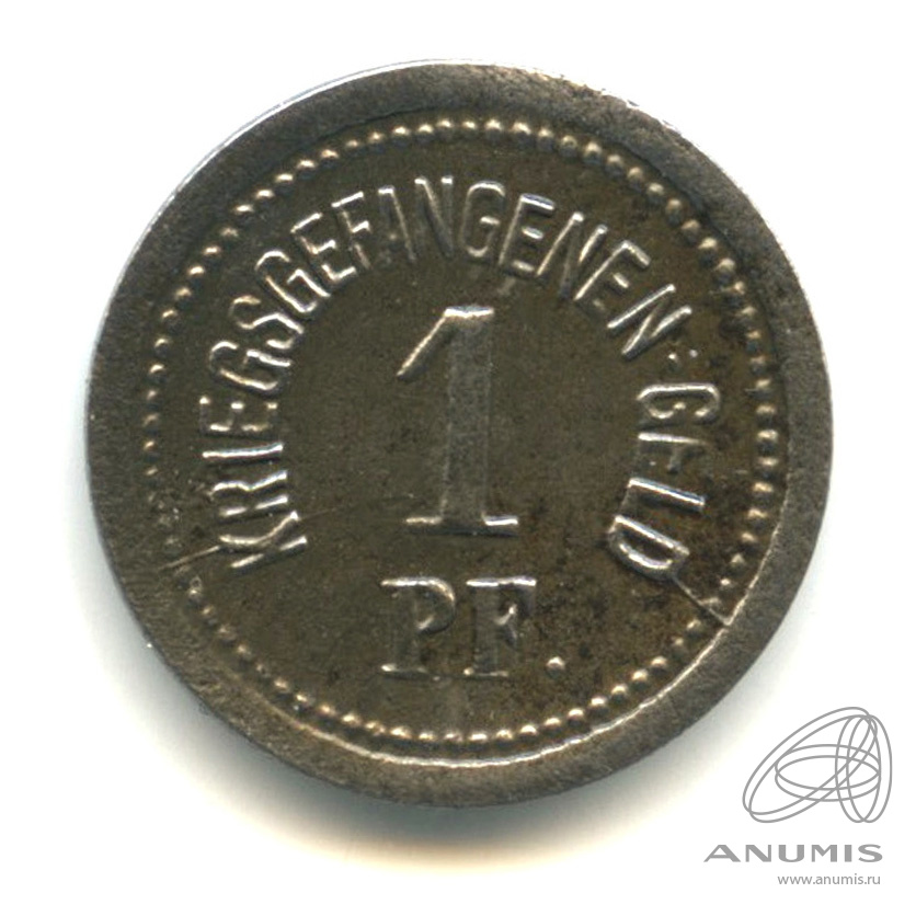 1 пфенниг, нотгельд Ордруф. Германия. Лот №2980. Аукцион №262. – ANUMIS